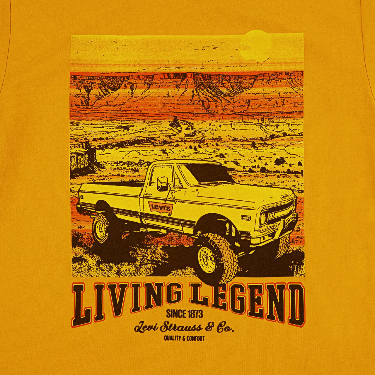 Big Rig Tee Big Boys S-xl - Yellow | Levi's® CA