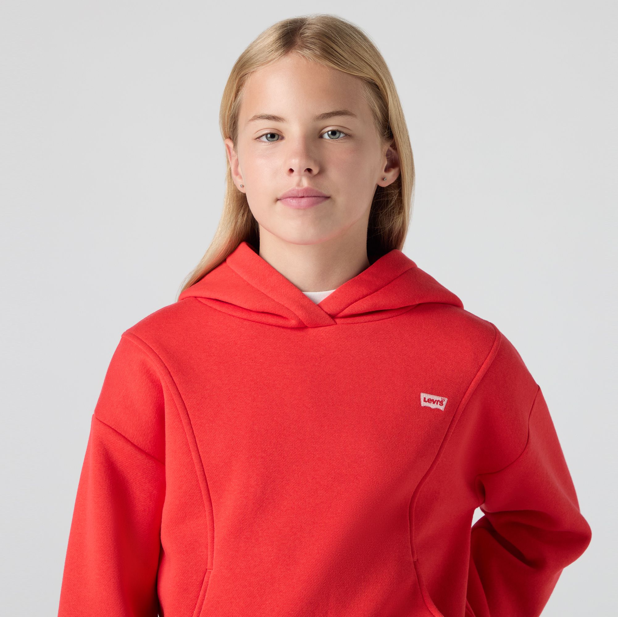 Teenager Batwing Patch Hoodie - Red | Levi's® GB