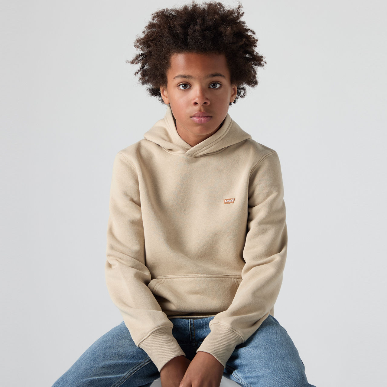 Sudadera Con Capucha Mini Batwing Para Adolescentes - Blanco | Levi's® ES