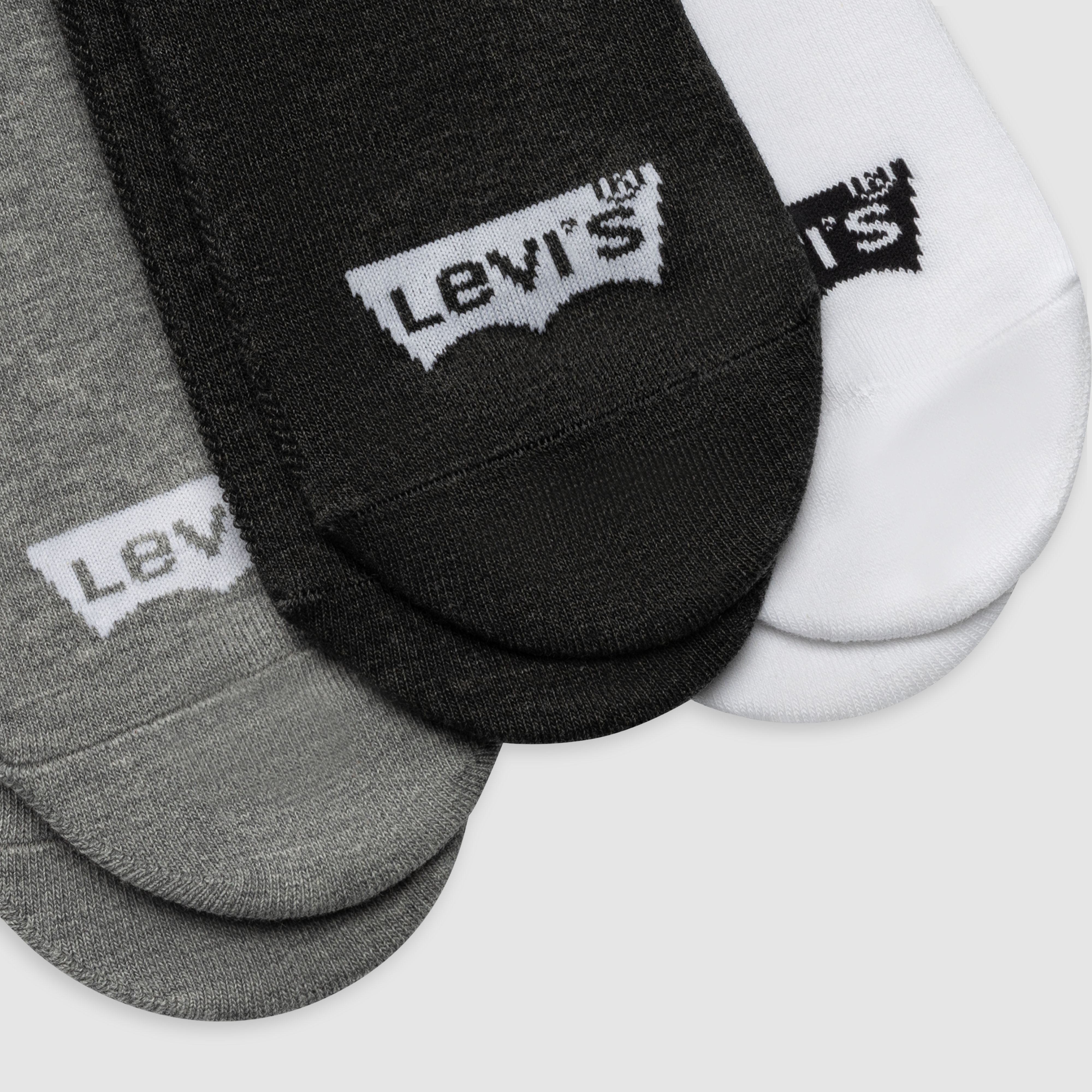 Levi's® Batwing-logo Lage Sokken Van Gerecycled Katoen - 3 paar - Wit ...