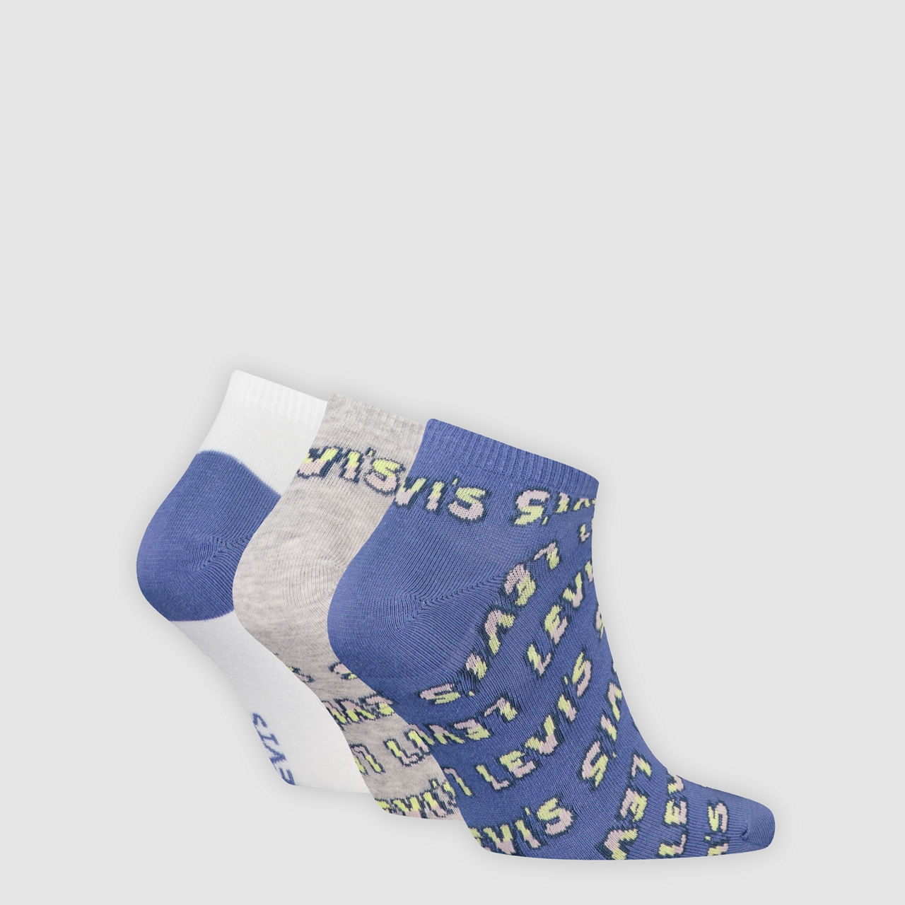 Levi’s® Low Cut Logo Socks - 3 Pack - Blue | Levi's® ES