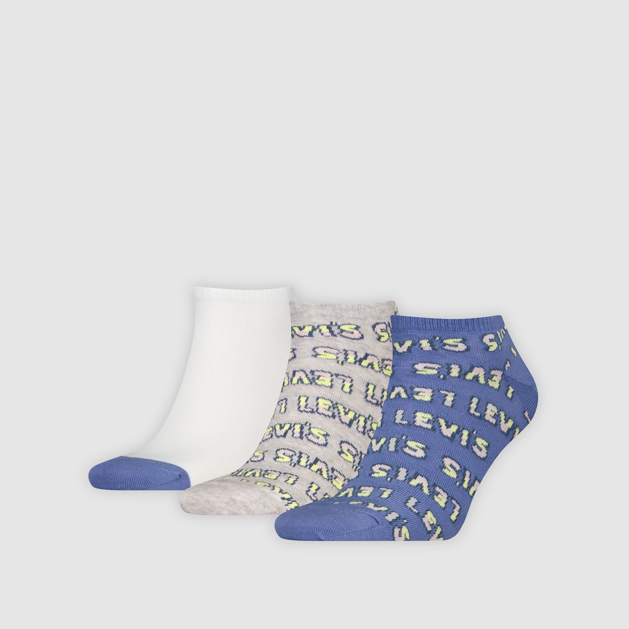 Levi’s® Low Cut Logo Socks - 3 Pack - Blue | Levi's® ES