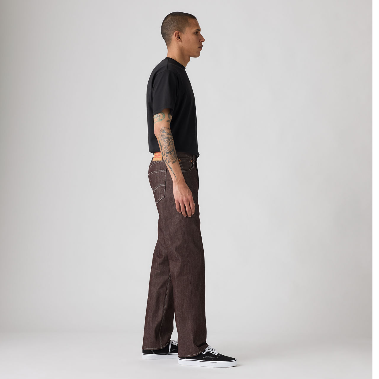 501™ Original Shrink-to-fit™ Men's Jeans - Brown | Levi's® US