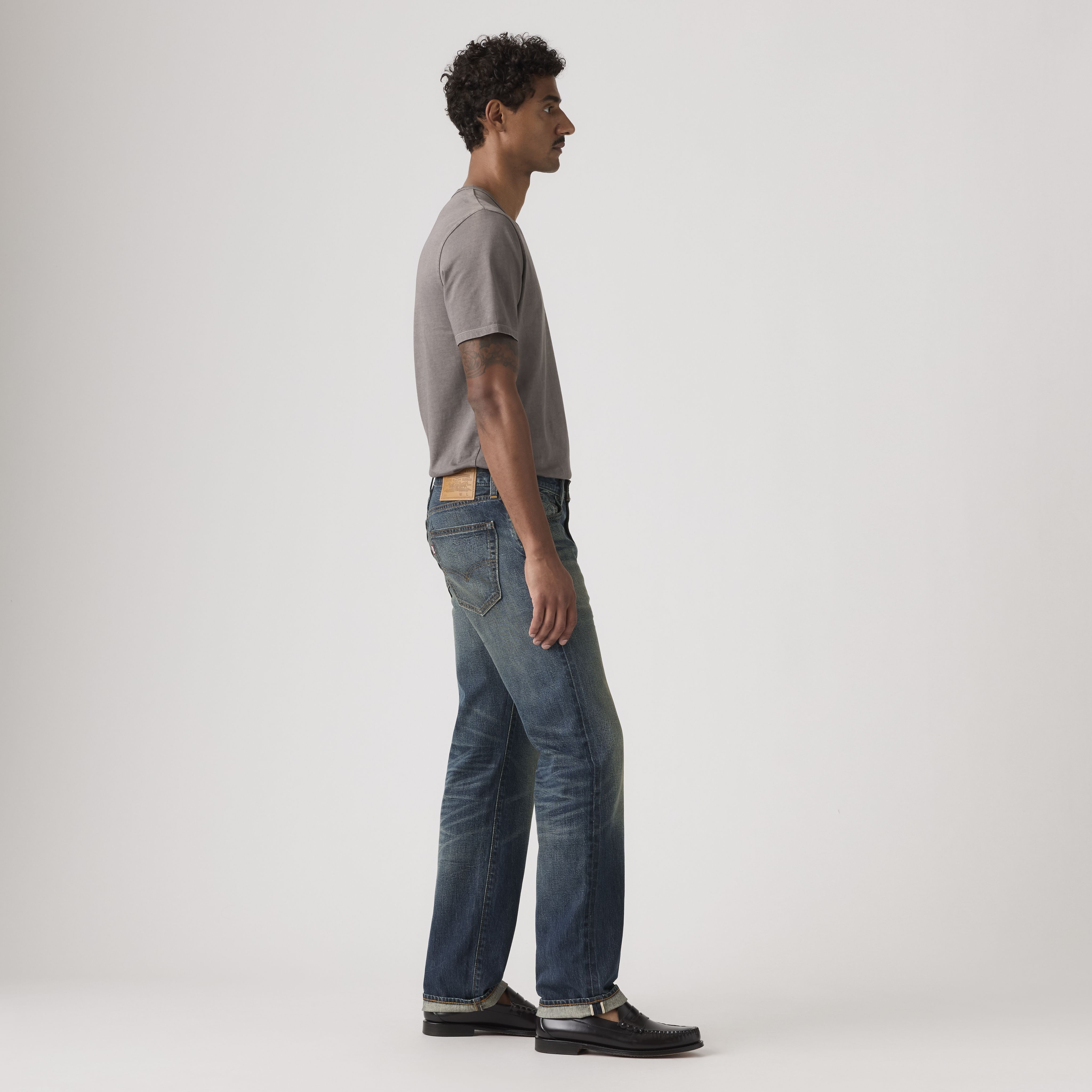 505™ Regular Fit Selvedge Men's Jeans - Dark Wash | Levi's® CA