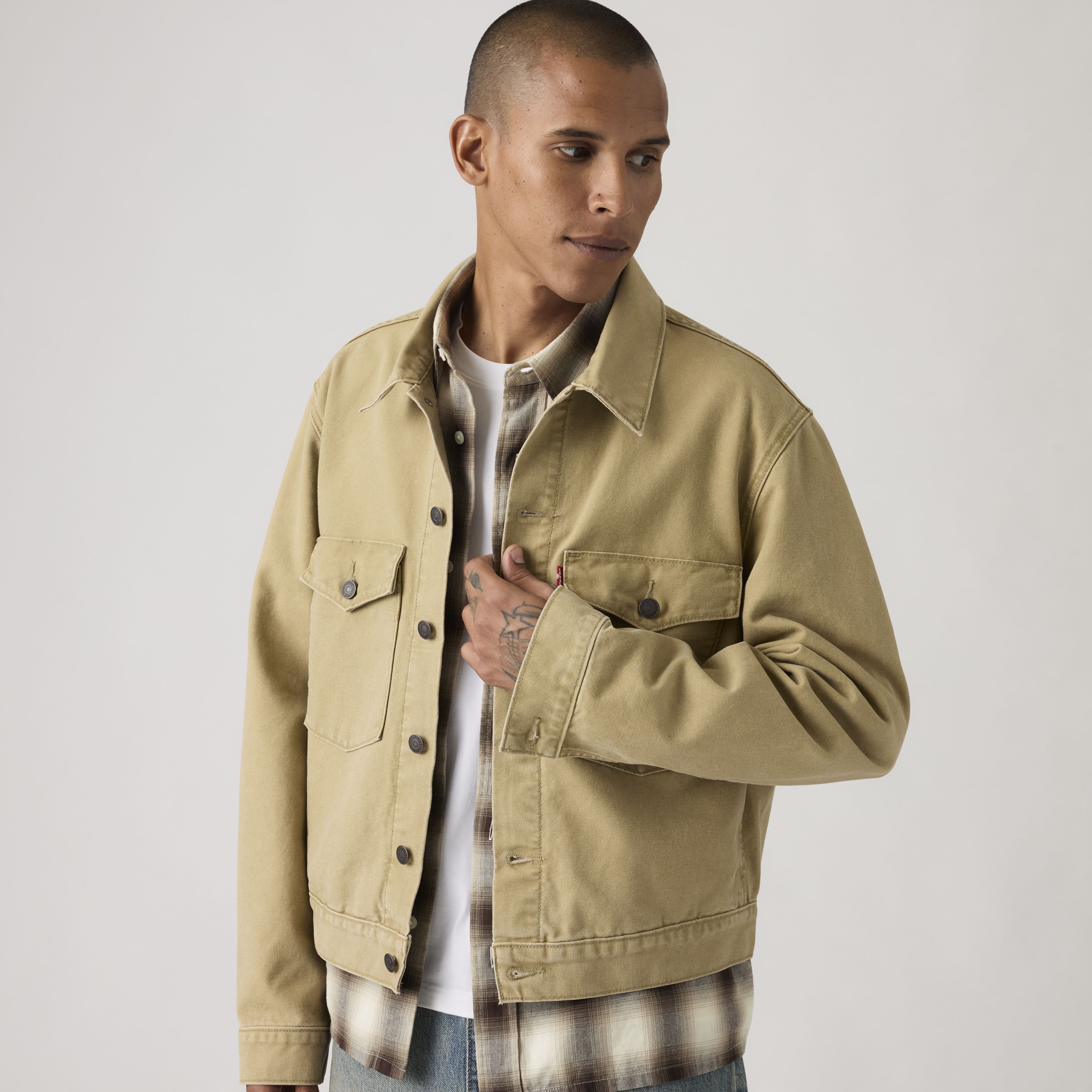 Embarcadero Station Trucker Jacket - Tan | Levi's® US
