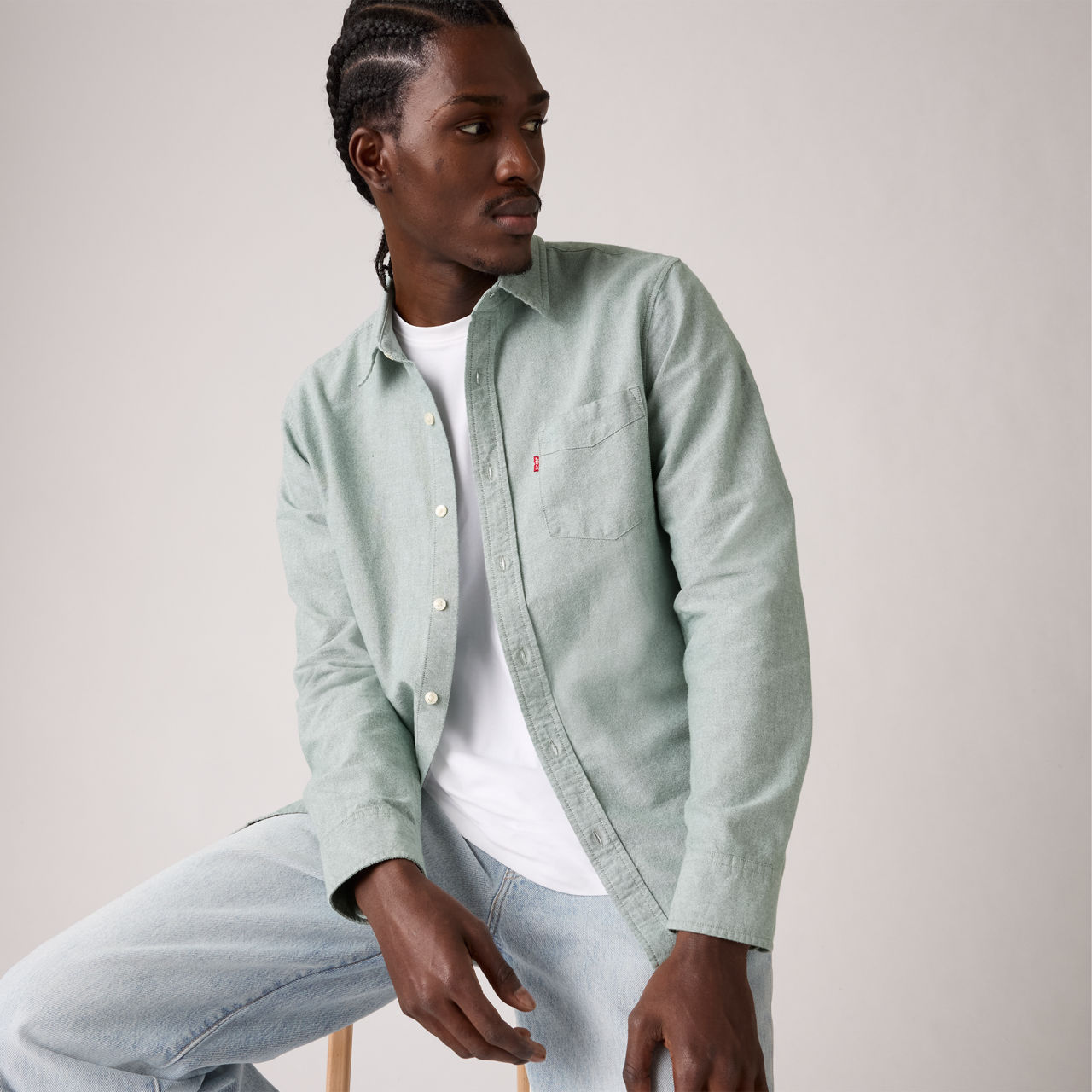 Sunset One Pocket Standard Fit Shirt - Green | Levi's® US