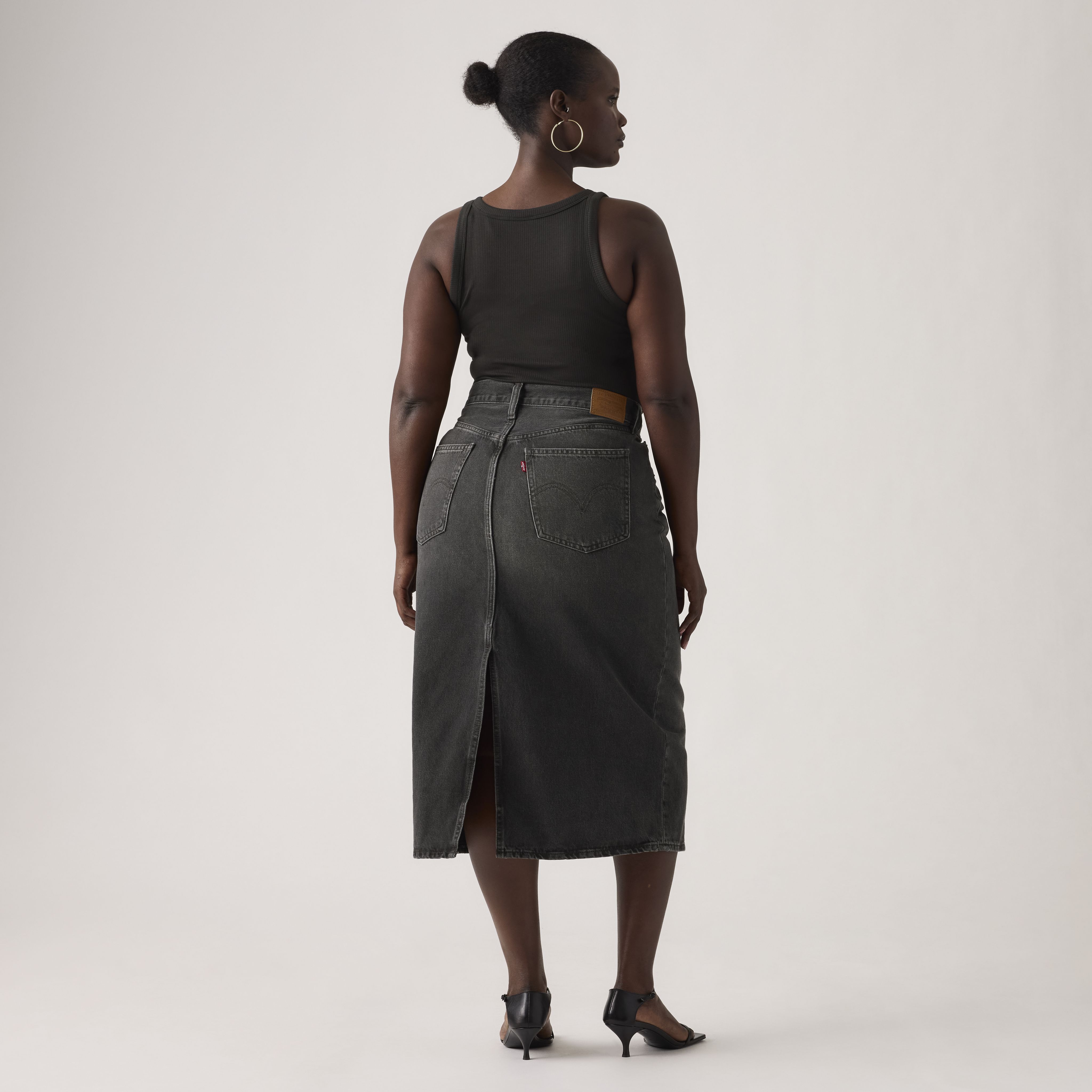 High Rise Rok Met Split - Zwart | Levi's® NL