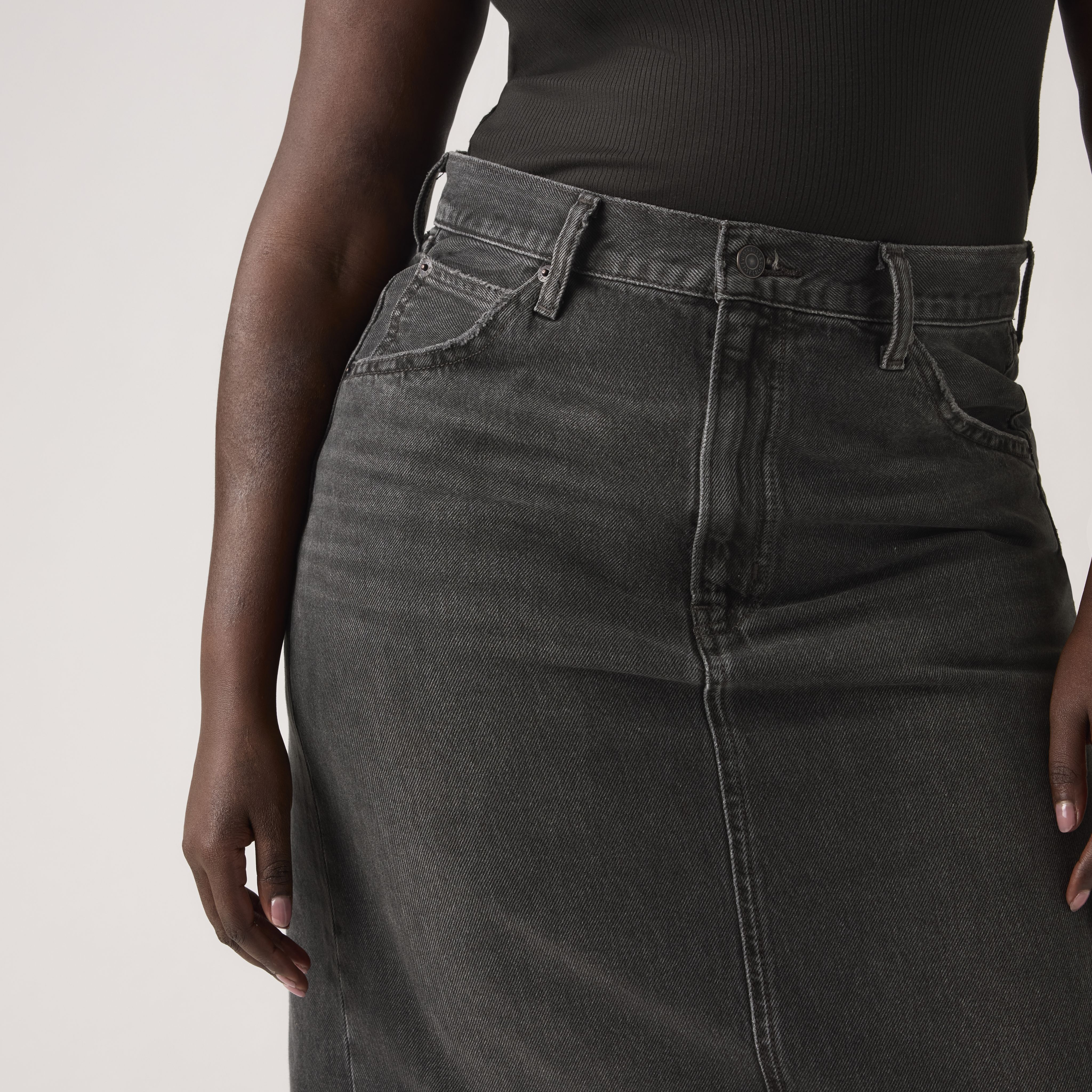 High Rise Rok Met Split - Zwart | Levi's® NL