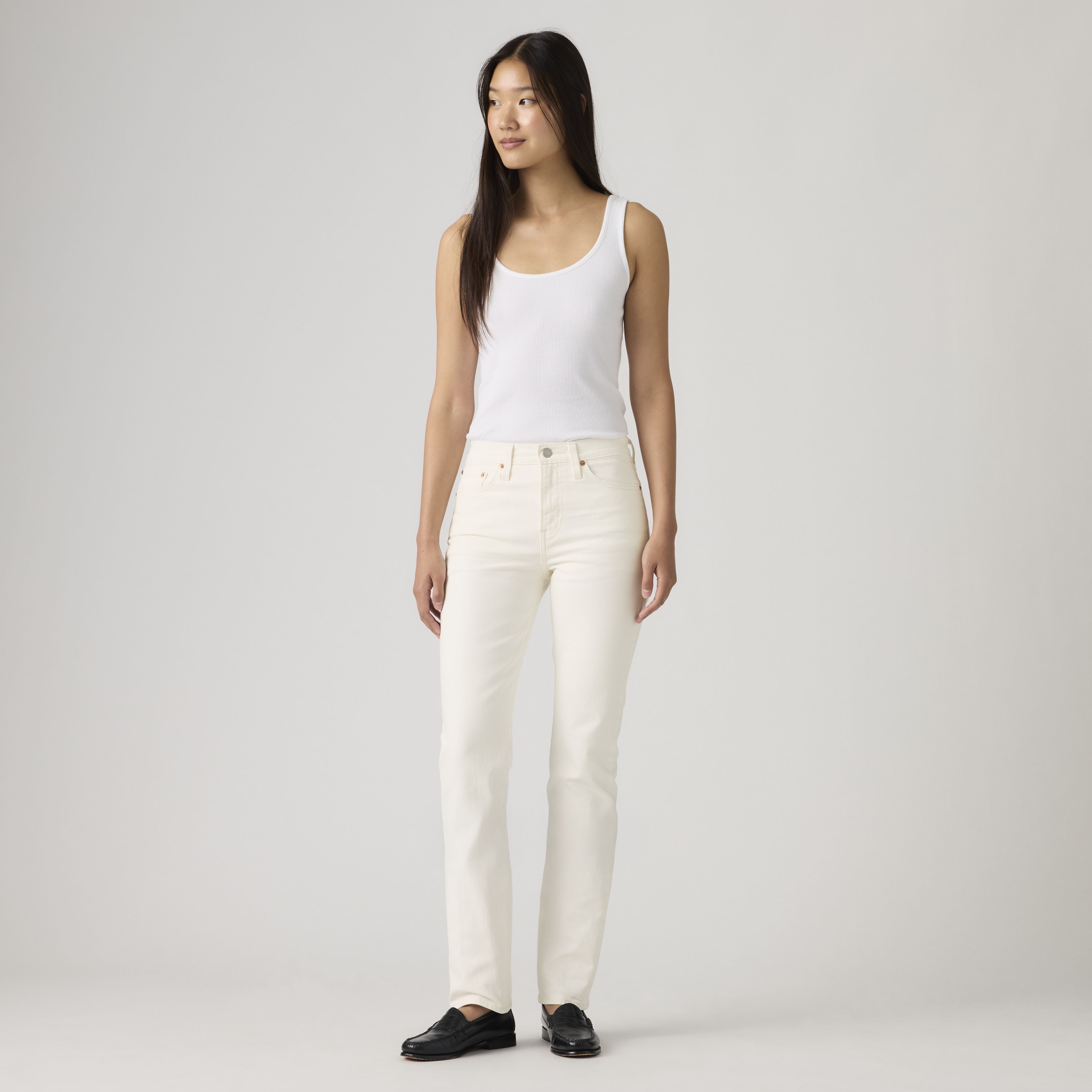 Wedgie Slim Fit Women's Jeans - White | Levi's® US