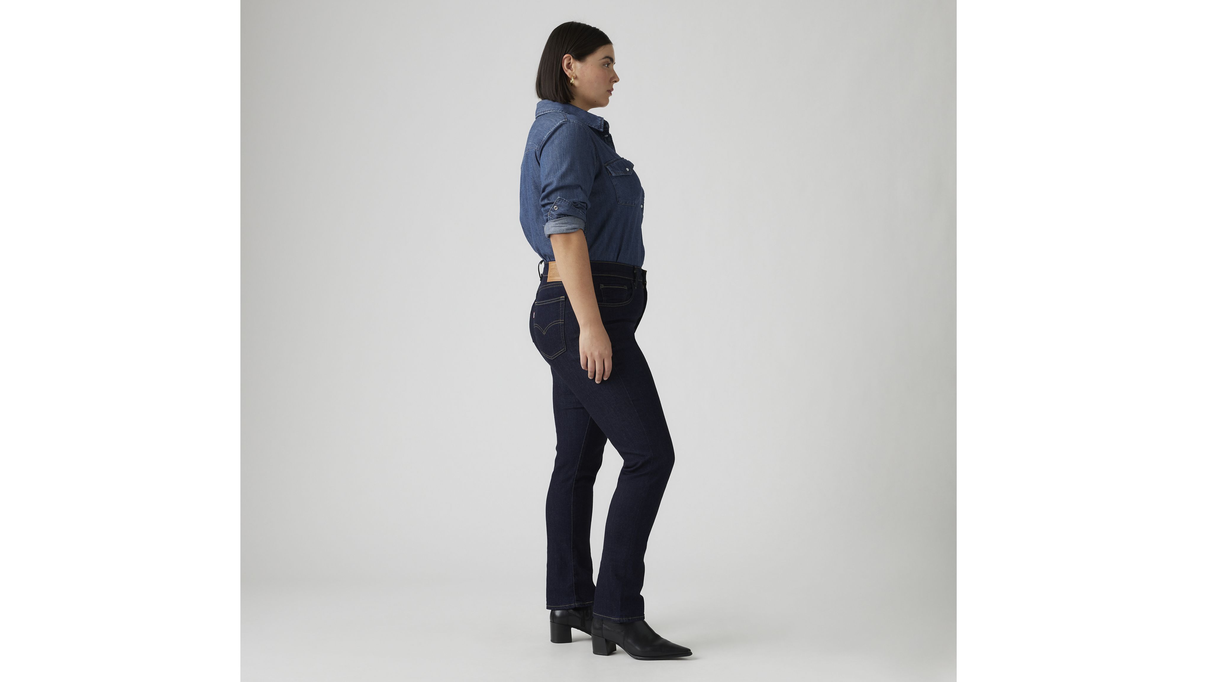 724™ High Rise Straight Jeans - Dark Wash | Levi's® GB