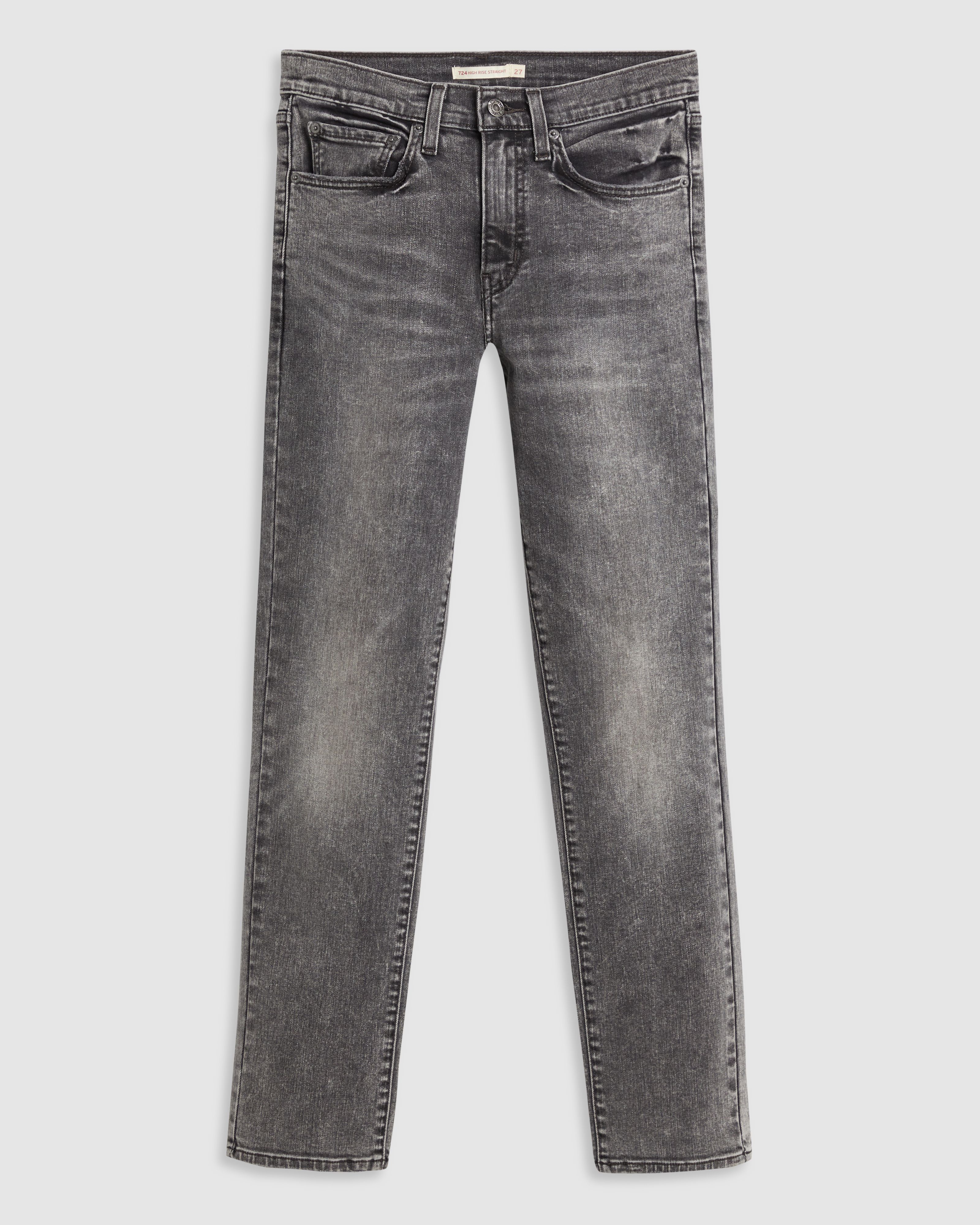 724™ High Rise Straight Jeans - Black | Levi's® GB
