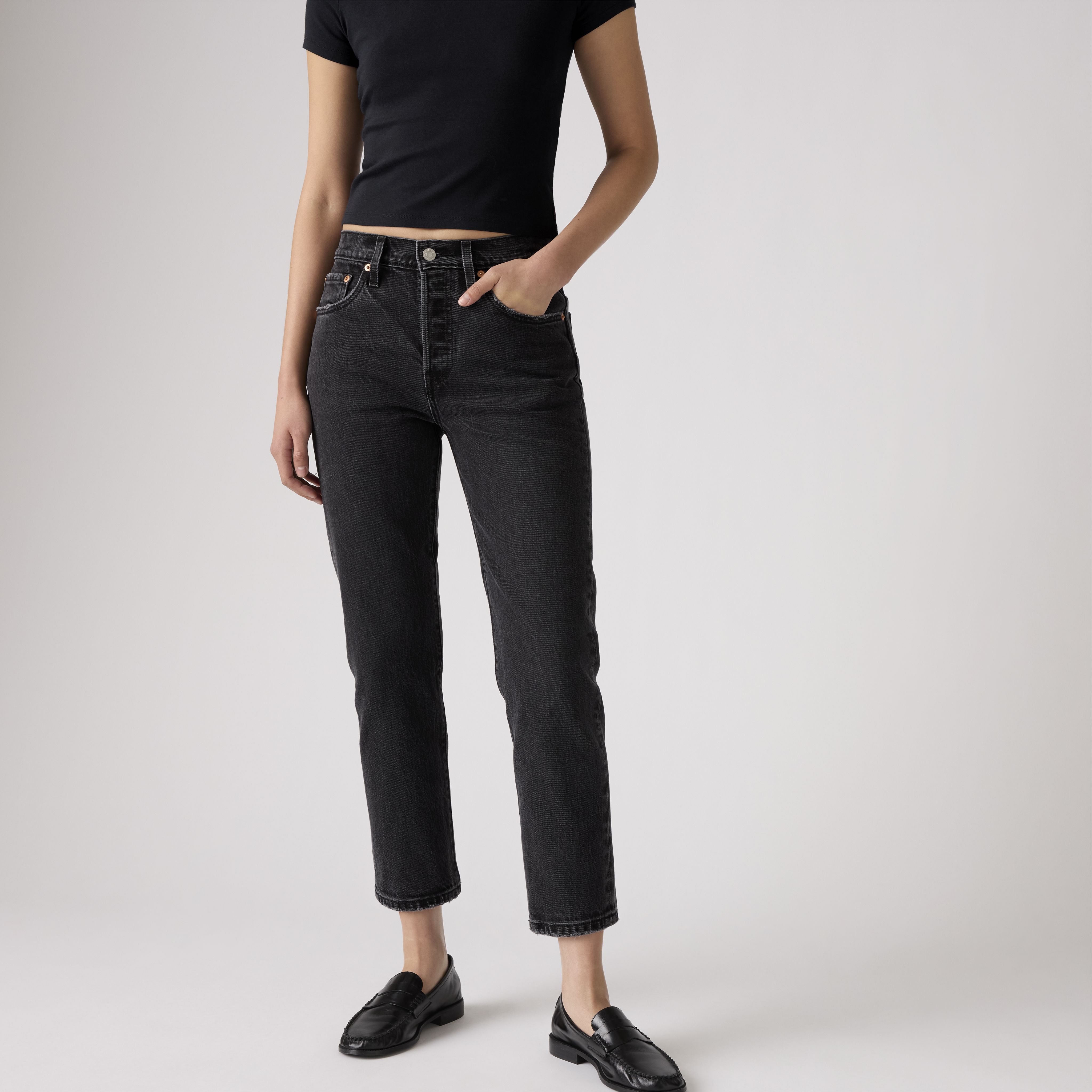 501® Crop Jeans - Black | Levi's® IT