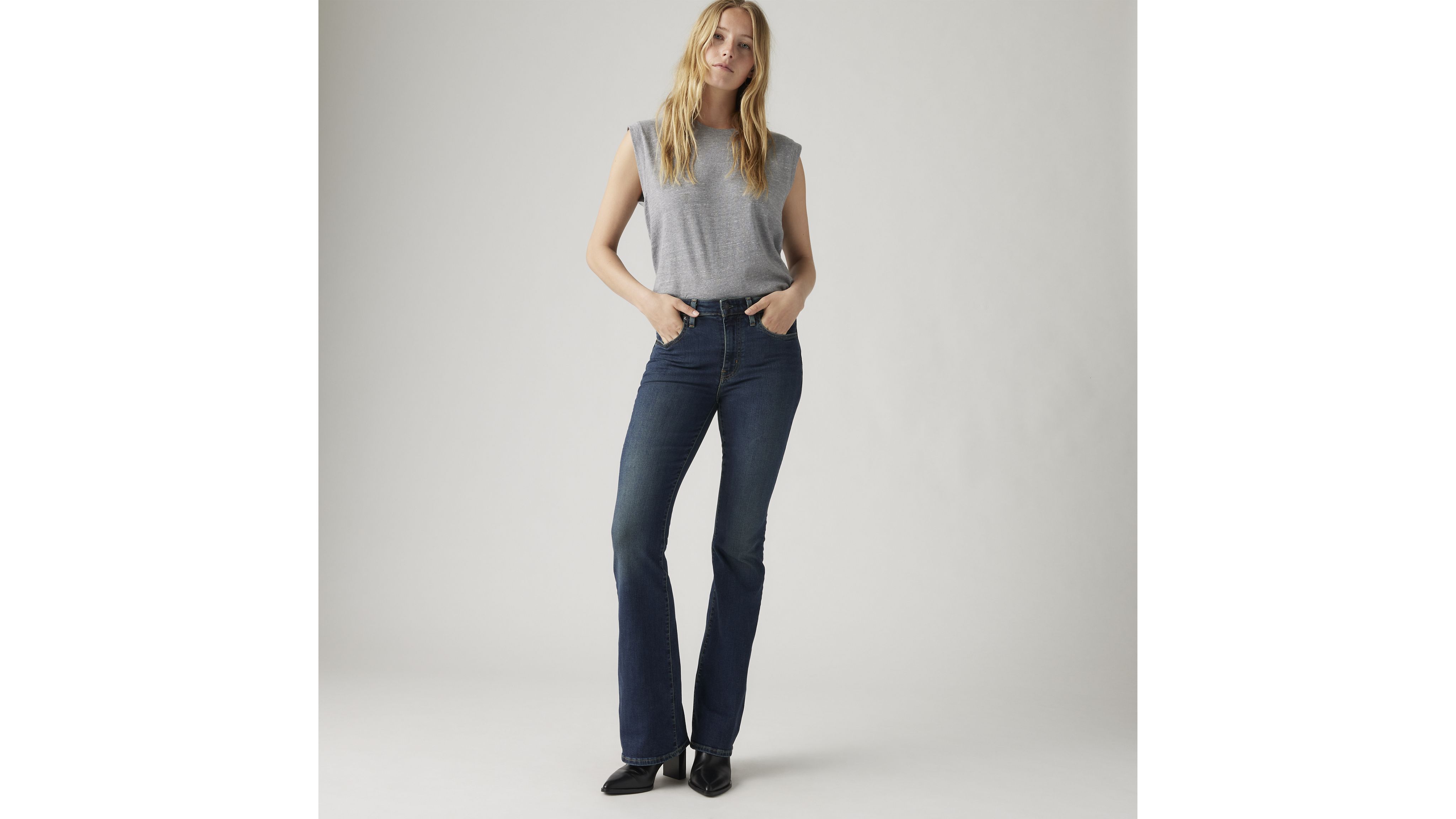 726™ High Rise Flare Jeans - Blue | Levi's® GB