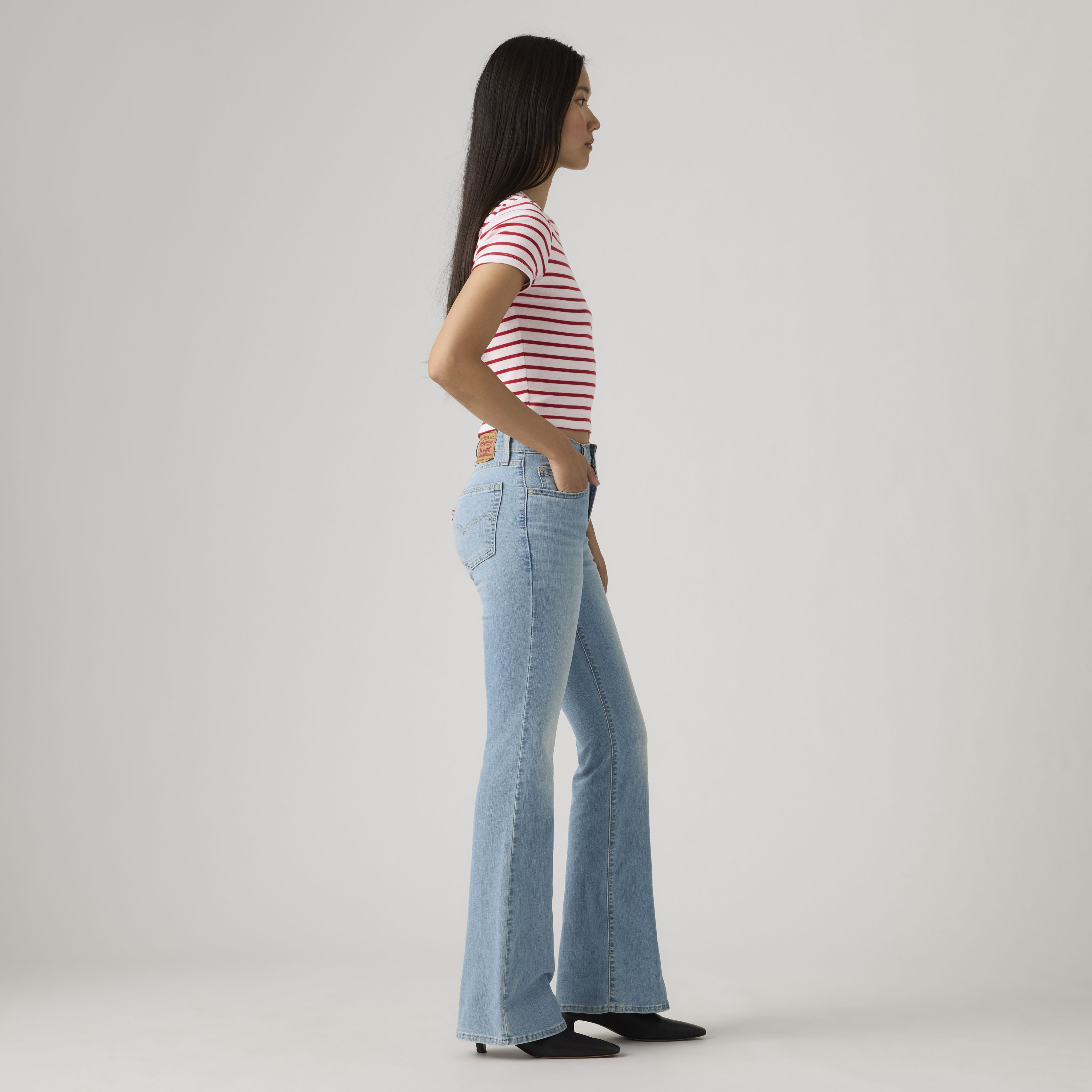 726™ High Rise Flare Jeans - Blue | Levi's® GB