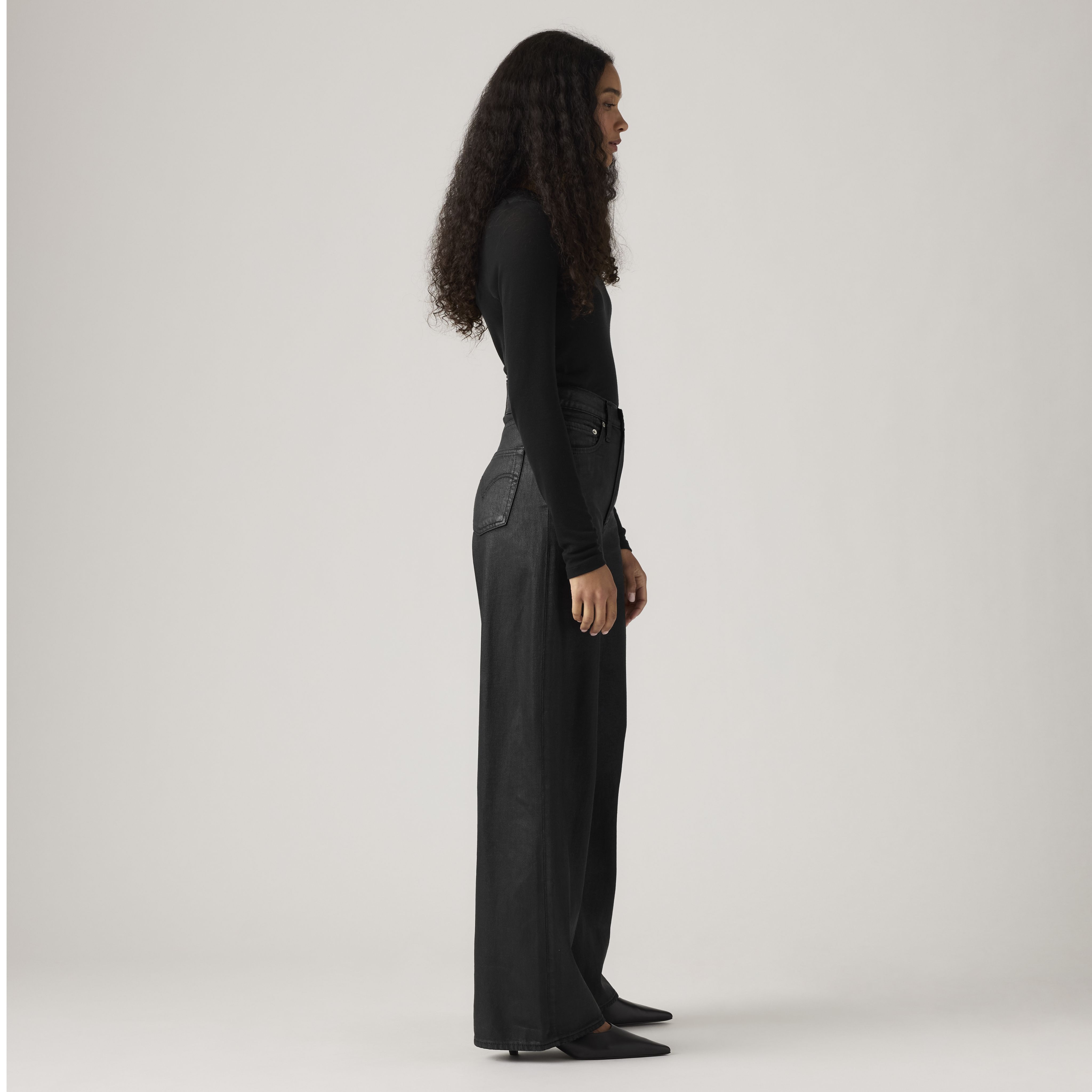 Jean joli thorax à jambe large levi’smd pour femme - noir | Levi's® CA