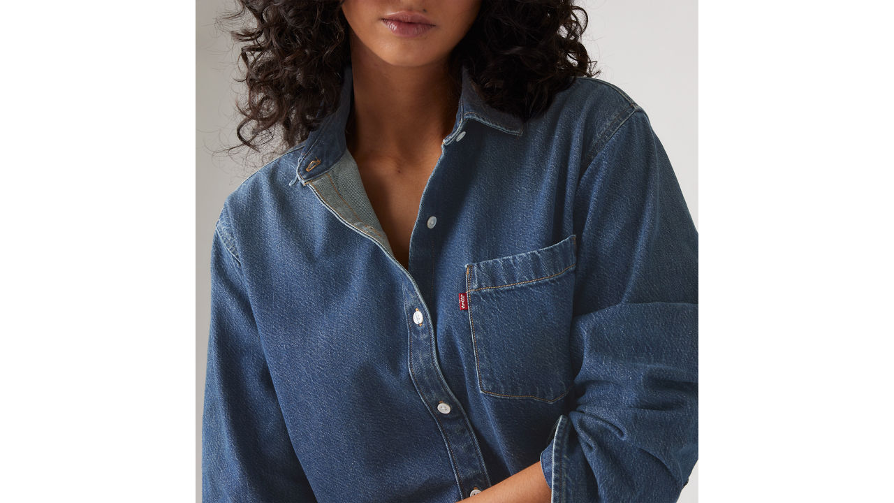 Harlie Boyfriend Shirt - Blue | Levi's® SE