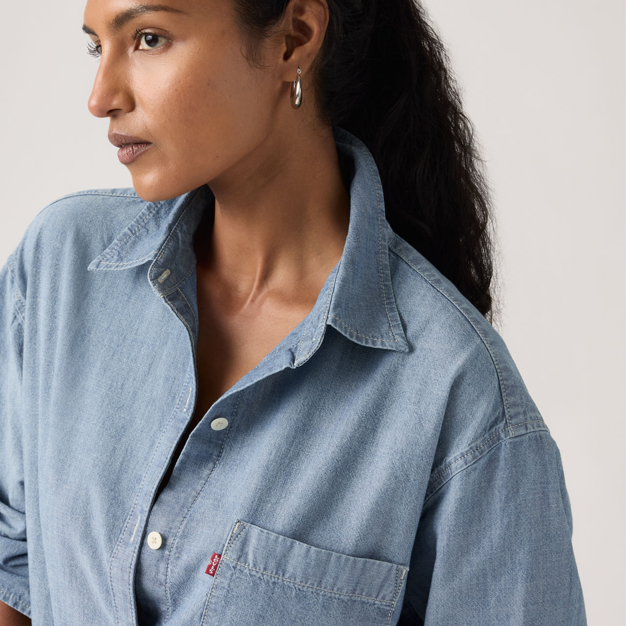 Harlie Boyfriend Shirt - Blue | Levi's® BE