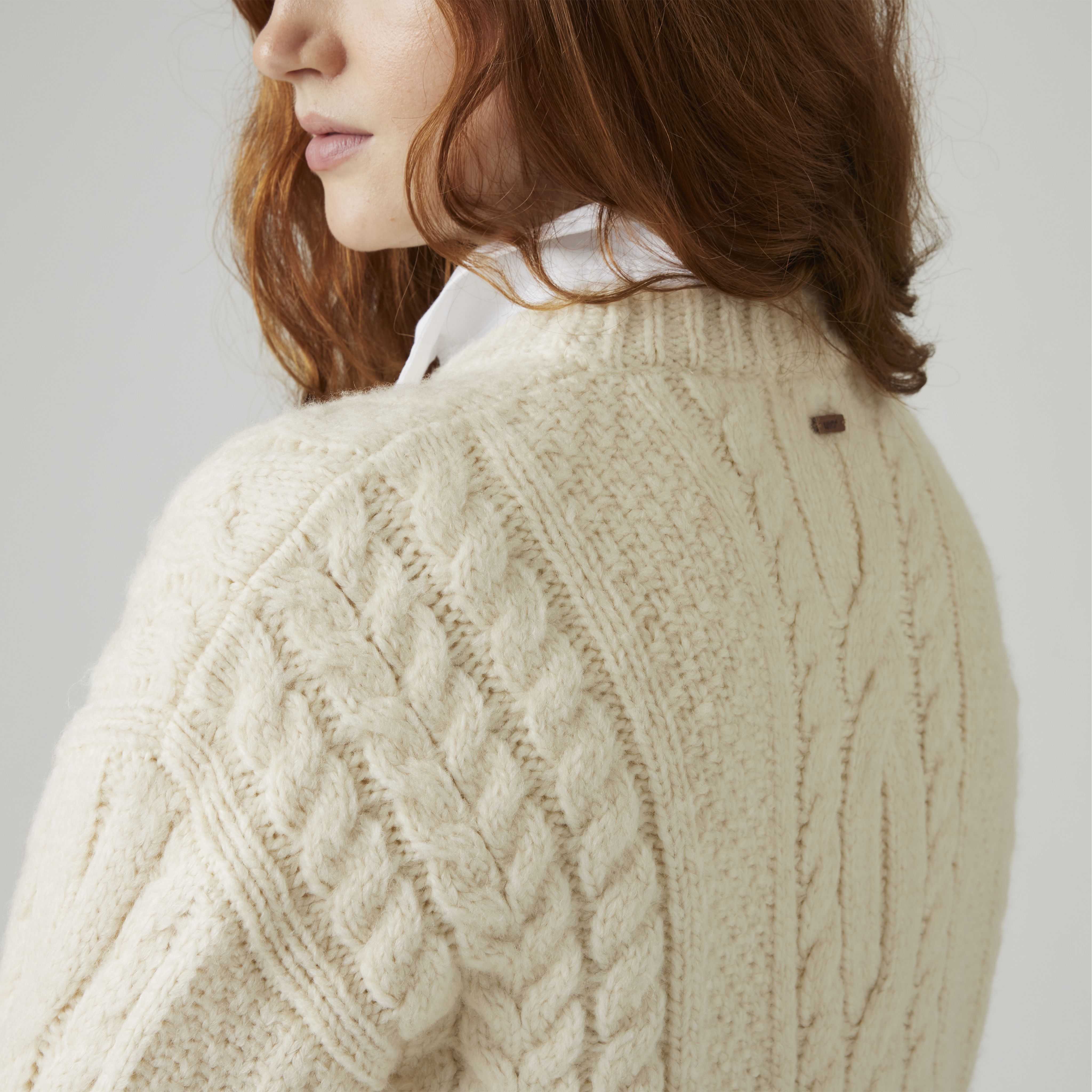 Ines Cable Sweater - White | Levi's® US