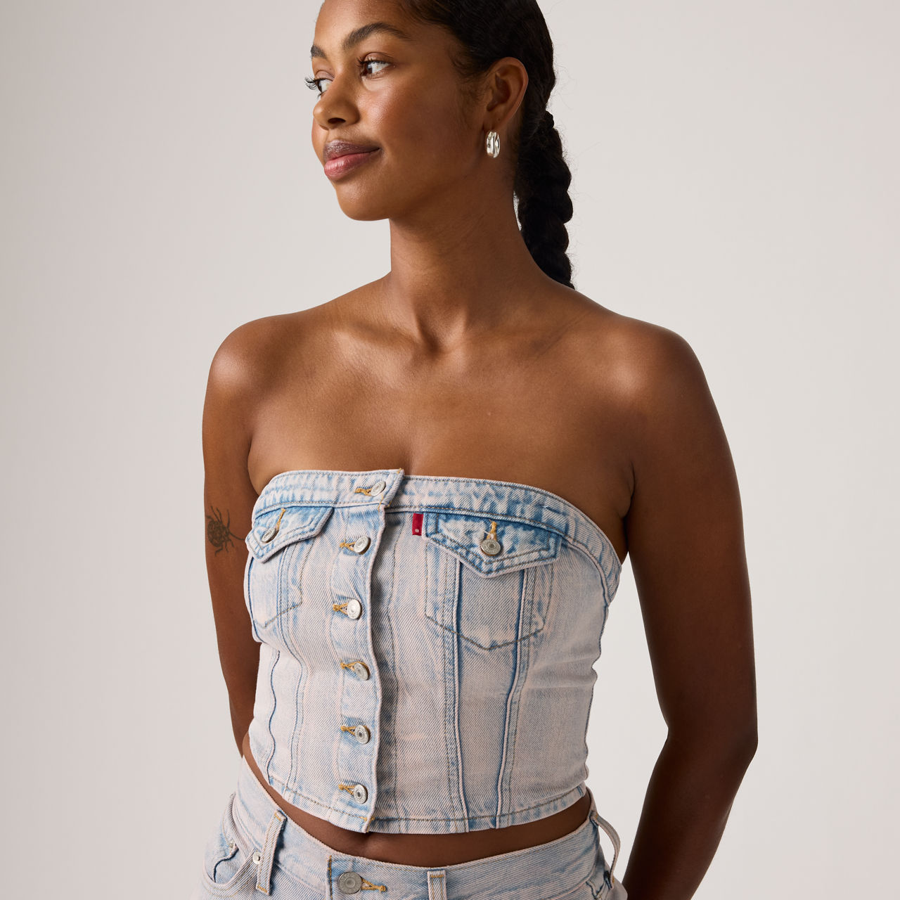 Denim Tube Top - Pink | Levi's® GB