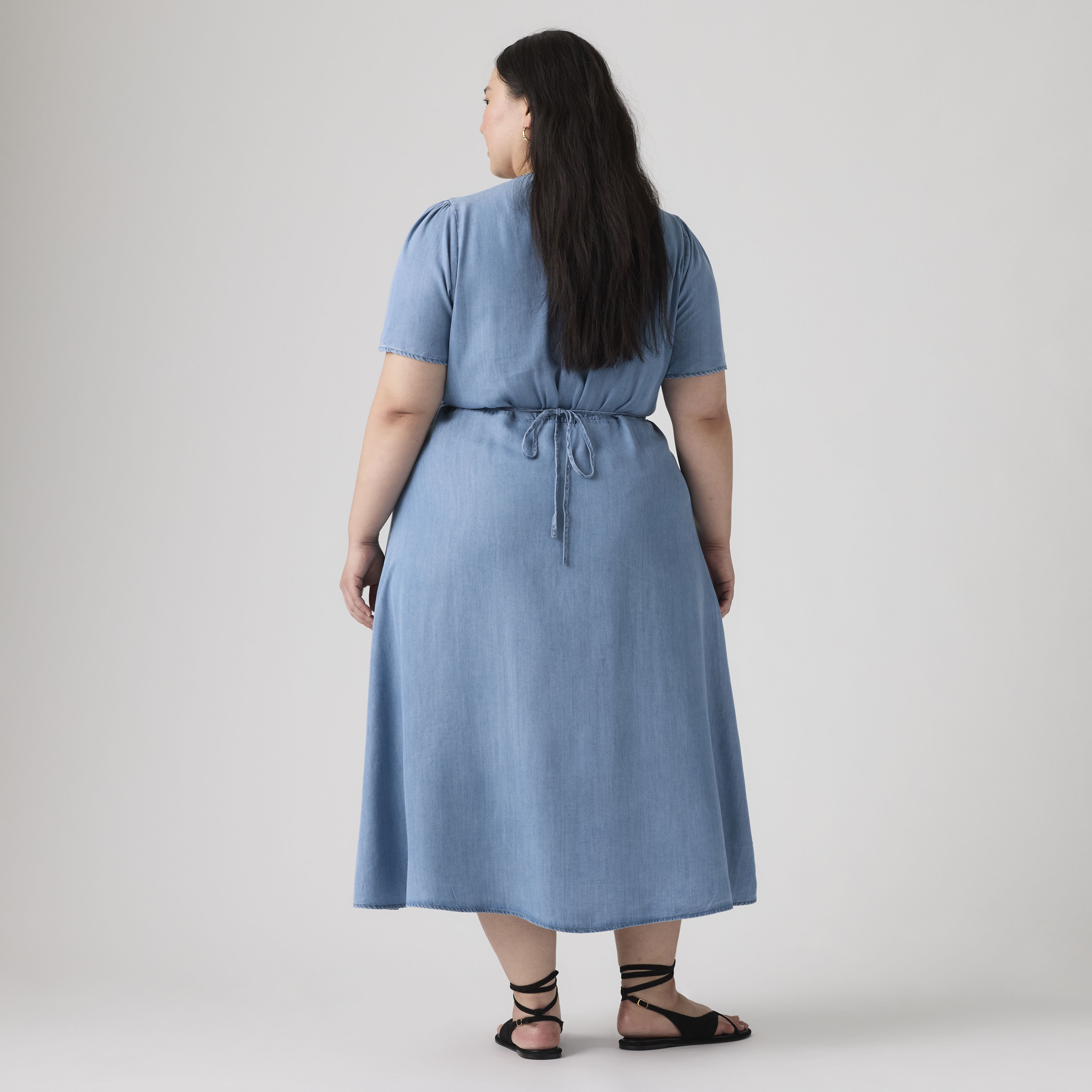 Paola Short-sleeve Midi Dress (plus Size) - Medium Wash | Levi's® US
