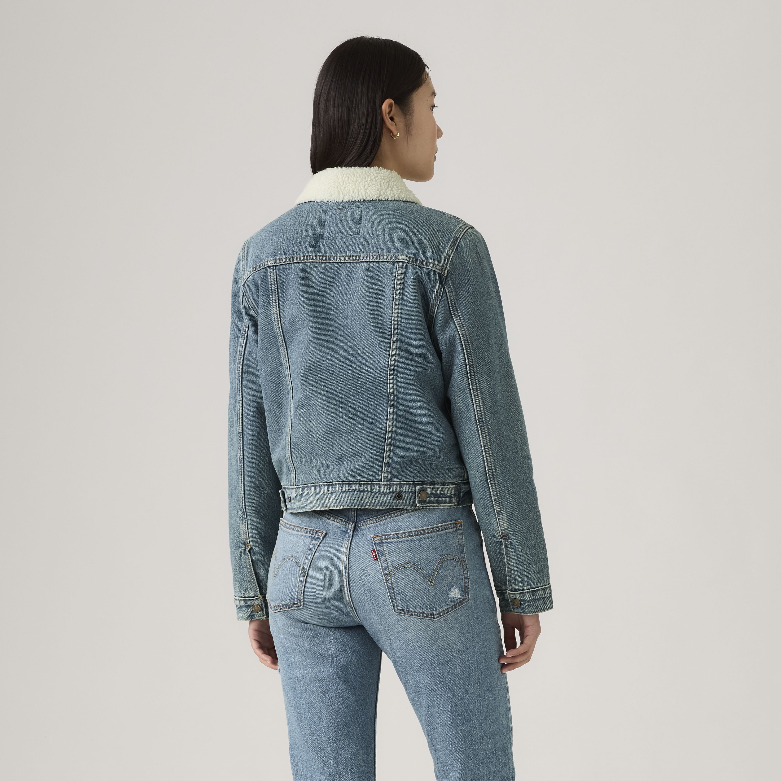 Original Sherpa Trucker Jacket - Medium Wash | Levi's® GB